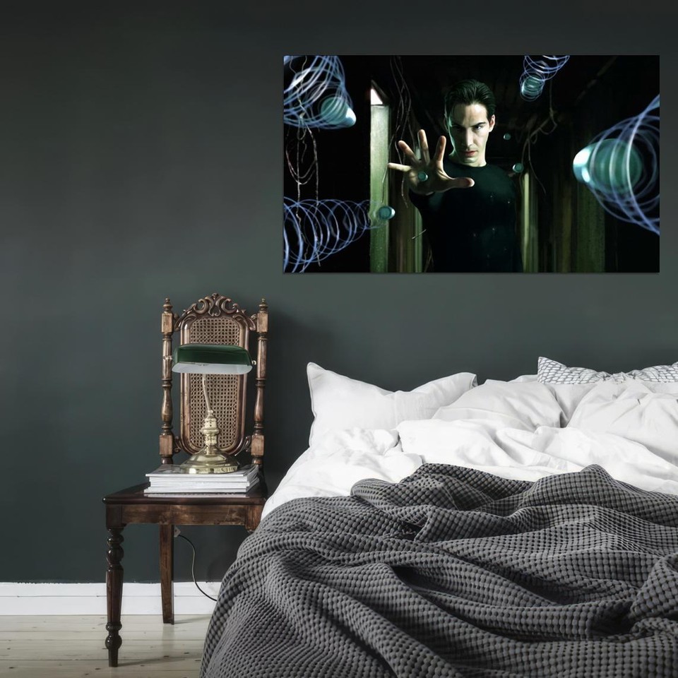 V2382 The Matrix Neo Bullets Art Painting Keanu Reeves Decor WALL ...