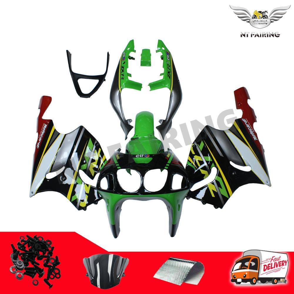 NTU Green ABS Plastic Fairing Kit Fit for 1996 2003 Kawasaki Ninja ZX7R ...