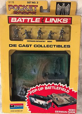MONOGRAM 8178 Set #3 POCKET FORCE Battle Links DIE CAST WWII German ...