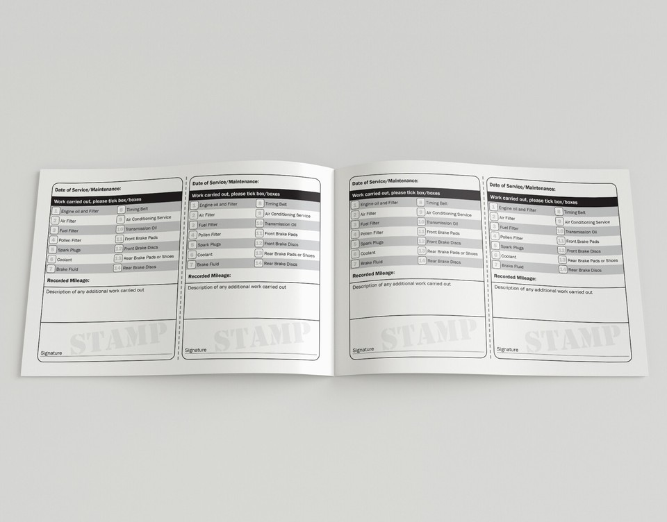 20 x Premium Service Book Blank History Books Car Maintenance Record ...