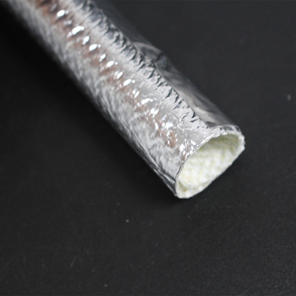 35mm ID Self-wrap Heat Shield Sleeve Thermal Reflective for Cable Wire ...