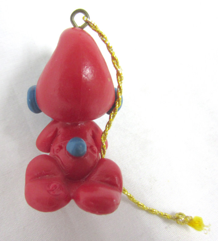Rare Vintage Smurfs Praying Smurf Christmas Ornament Figure Toy ...