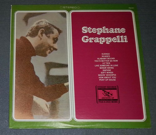Stephane Grappelli - Archive of Folk & Jazz Music ( 33 RPM LP Record ...