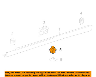 MERCEDES OEM 15-18 GLA250 Exterior-Rocker Molding Clip 0009917298 | eBay