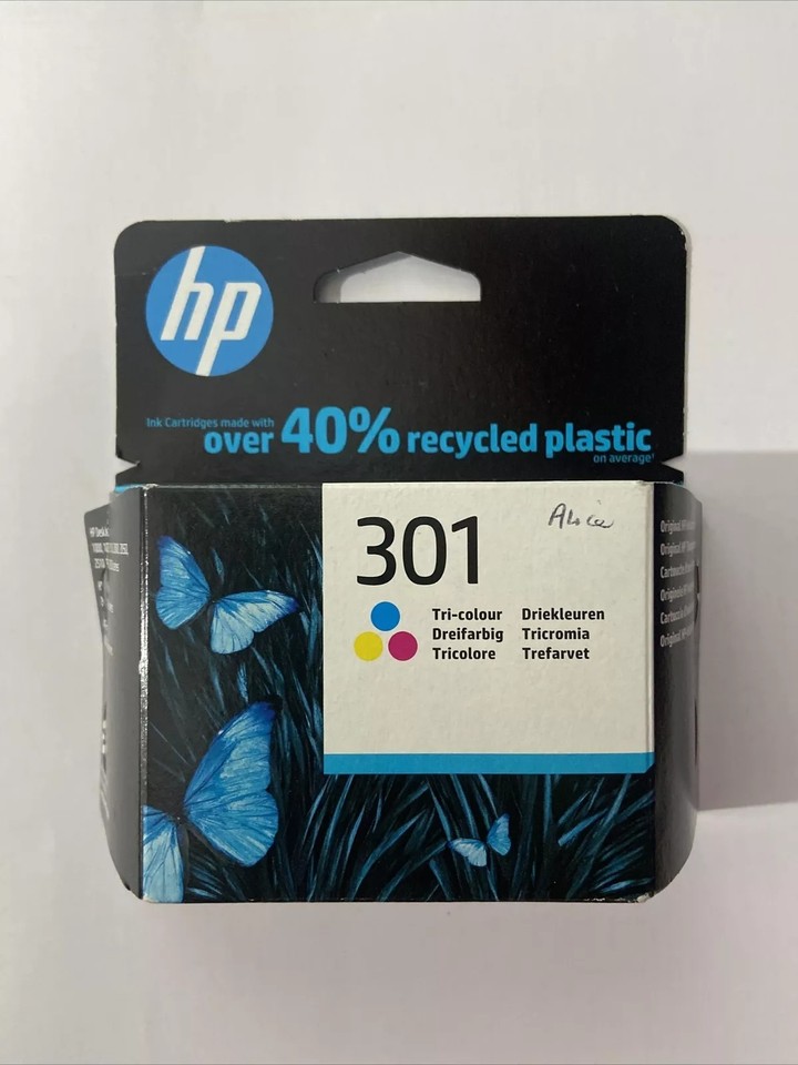Genuine Original HP 301 Tri-Colour CH562EE Printer Ink Cartridge - No ...