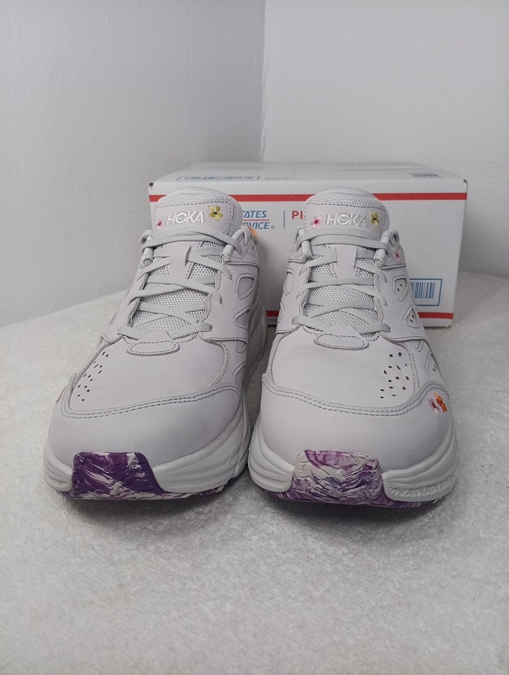 Hoka One One Clifton Vibrant Bloom L Running Shoes Gray 1153618 Women's ...