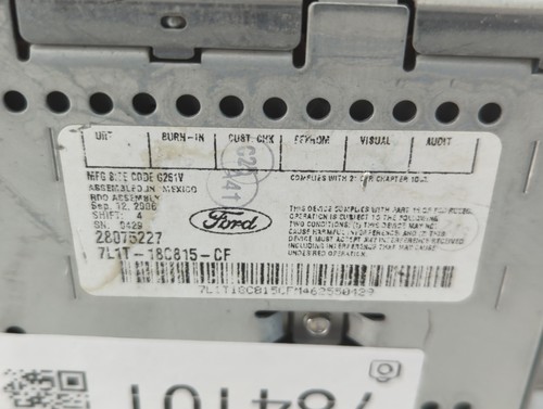 2007 Ford Expedition Am Fm Cd Player Radio Receiver YLXFL | eBay