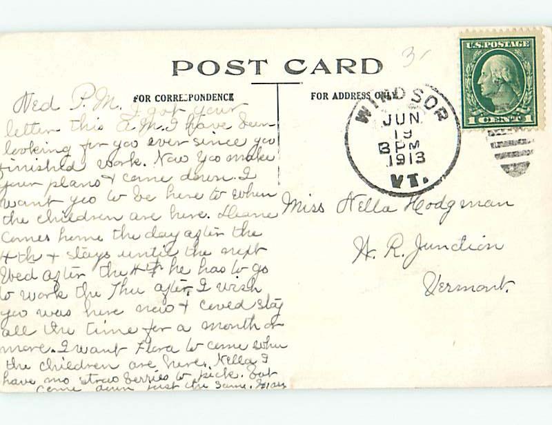 Pre-Linen comic BOY MAILING A POSTCARD AT THE USPS MAIL COUNTER 60k ...