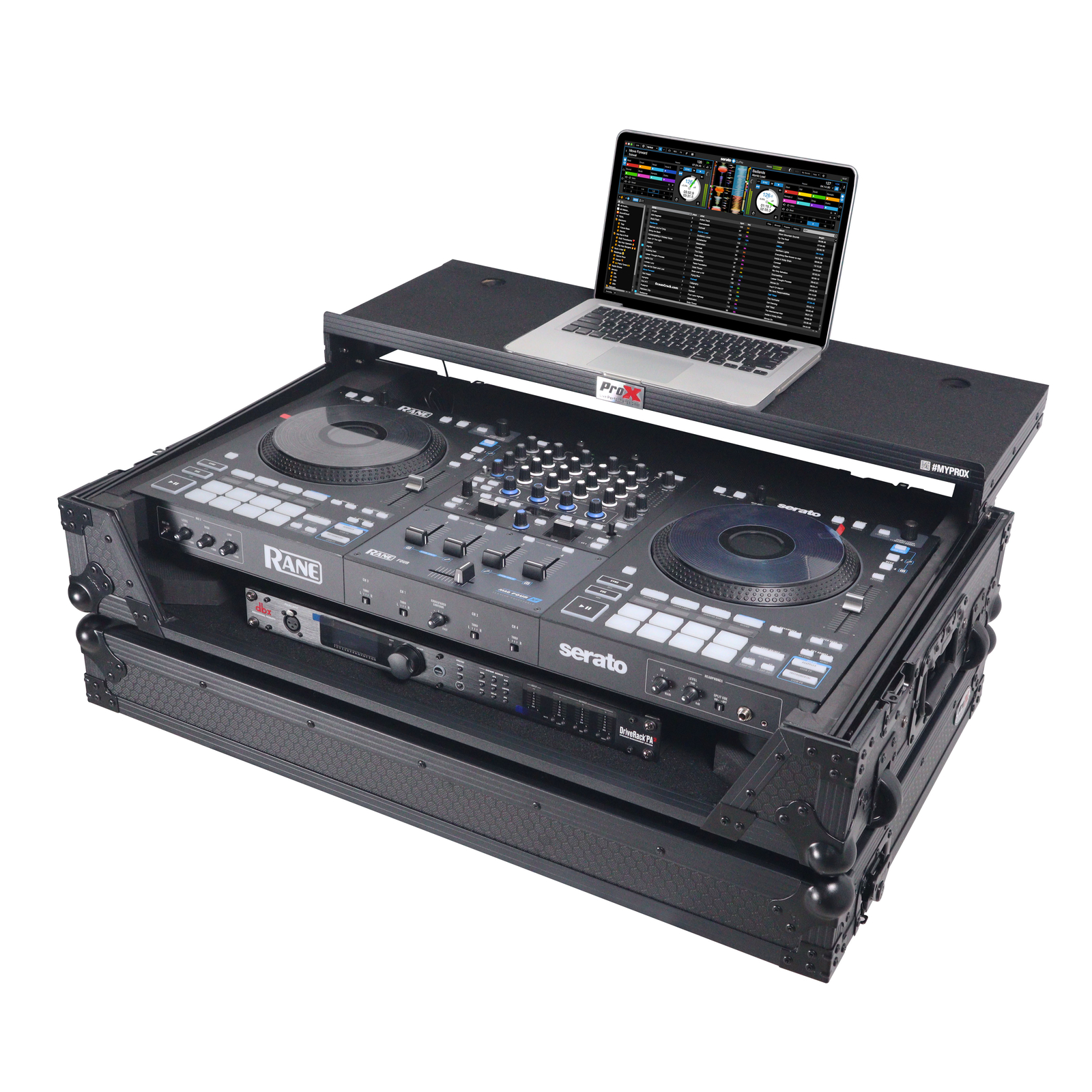 Pro X ATA Flight Style Road Case For RANE Four DJ Controller w/ Laptop ...