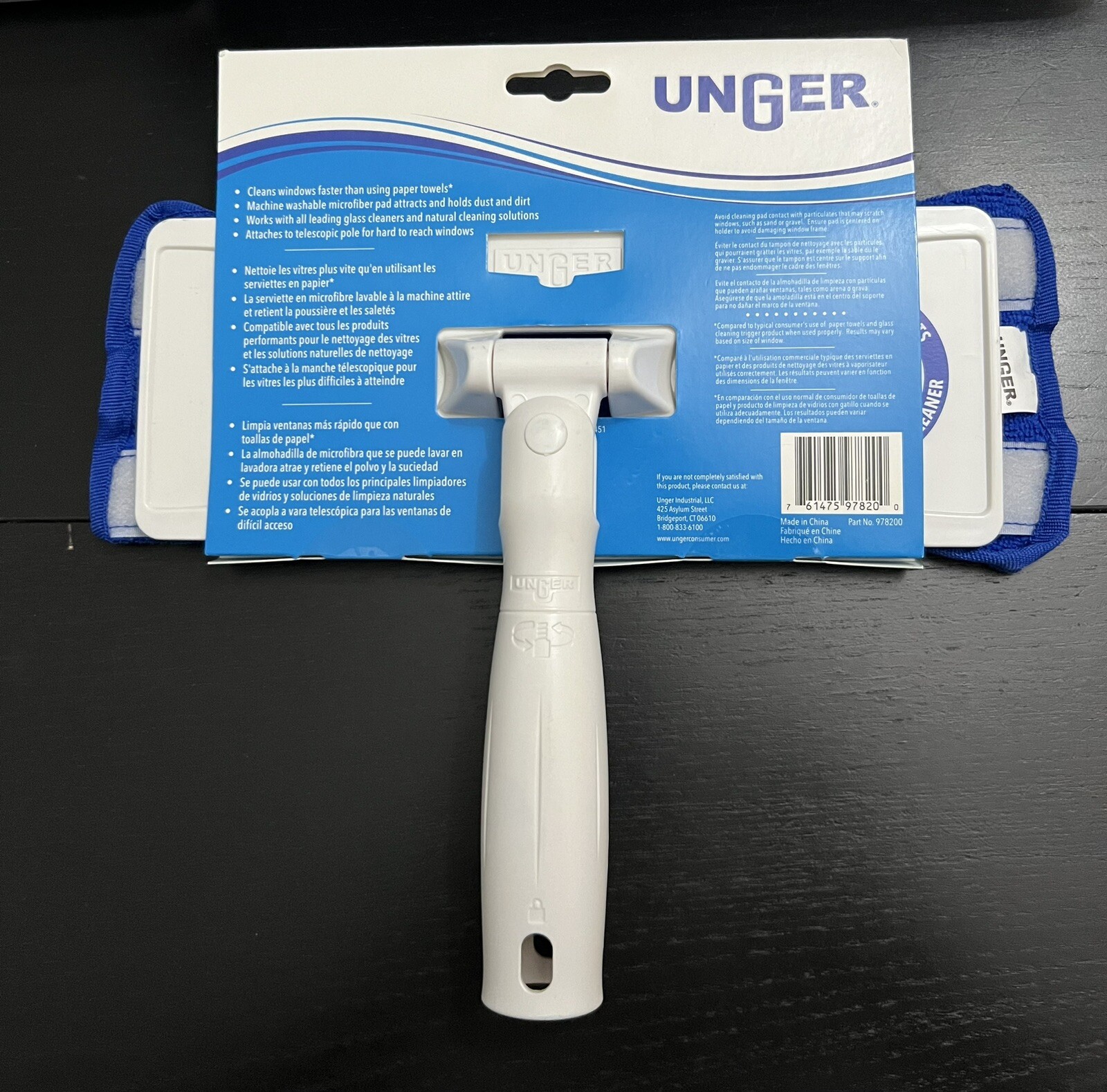 Unger 978200 Speedclean Indoor Window Cleaner 11" for sale online | eBay