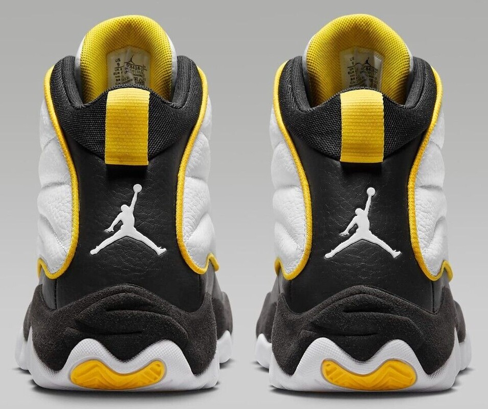 Nike Air Jordan Pro Strong Athletic Shoes White Black Tour Yellow ...