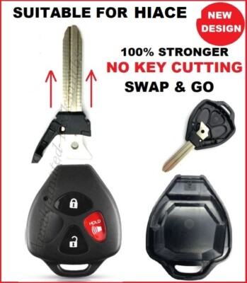 3B Replacement Remote Car Key Shell Suitable for Toyota Hiace 2006 ...