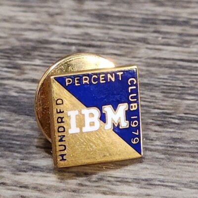 IBM Pin 100% CLUB 10K GOLD 1979 Employee Computing Vintage Rare | eBay