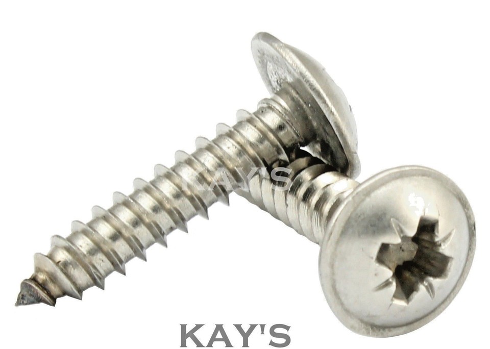 FLANGED SELF TAPPING SCREWS A2 STAINLESS STEEL FLANGE HEAD TAPPERS No.6 ...
