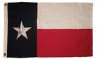 2x3 Embroidered State of Texas 100% Cotton flag 2'x3' Clips (Fully Emb ...