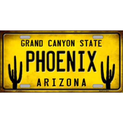 Arizona Phoenix Novelty Metal License Plate Tag LP-12311 | eBay