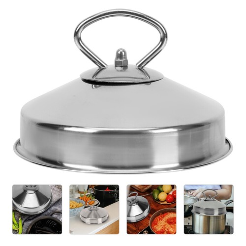 Metal Basting Lid Food Screen Protector Steamer Pot Lid Dome Cooking ...