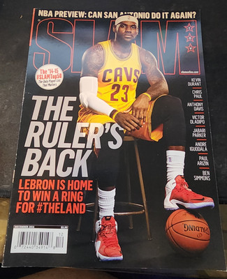 2014 DEC SLAM MAG - LEBRON JAMES - NEWSSTAND - W/ LEBRON POSTER ...