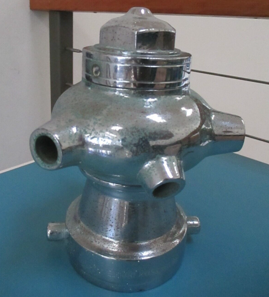 VTG Elkhart Brass Chrome Bresnan Distributor Hose Rotating Nozzle Six ...