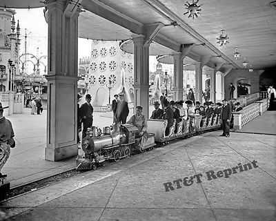 Photograph of New York Coney Island Train Rides Year 1905 8x10 | eBay