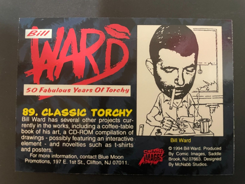 BILL WARD 50 FABULOUS YEARS OF TORCHY 1994 COMIC IMAGES PROMO CARD NO ...