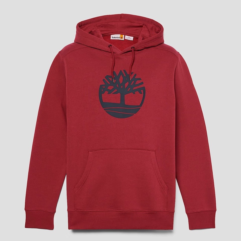 Timberland Mens Essential Tree Logo Hoodie Sweatshirt Wheat Black Gray ...