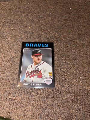 BRYCE ELDER 2024 Topps Heritage #329 Black Border Parallel SP Braves | eBay