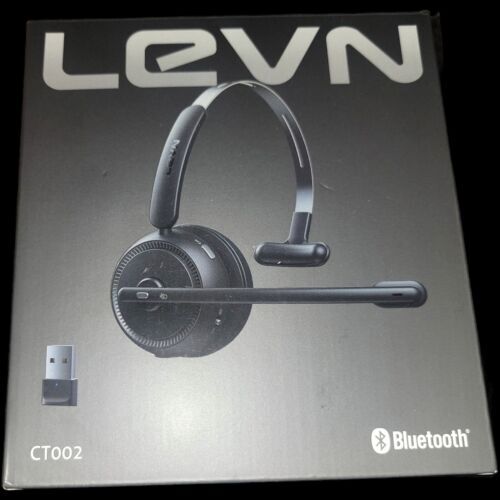 Levn CT002 Headset Black Noise Cancelling Wireless Bluetooth On The Ear ...