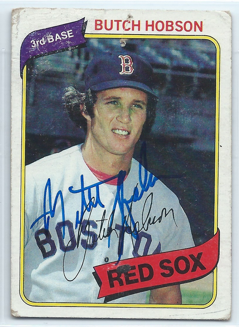 Butch Hobson signed 1980 Topps card Boston Red Sox autograph #420 | eBay