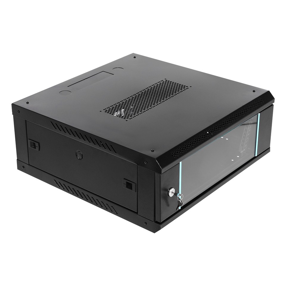 4U Wall Mount IT Network Server Rack Cabinet Enclosure Rack Locking Box ...