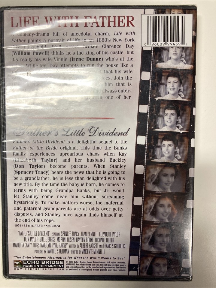 Fathers Little Dividend/Life with Father (DVD, 2011) 96009994594| eBay