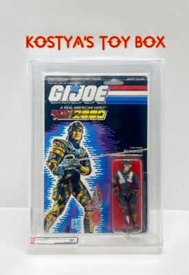 GI Joe BLOCKER 1987 AFA 80 MOC Hasbro Vintage New Factory Sealed Action ...