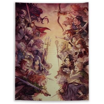 Octopath Traveler Tapestry Art Wall Hanging Cover Poster | eBay