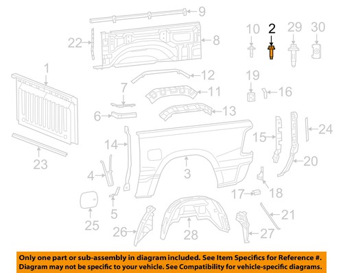 CHRYSLER OEM 19-23 1500 Pick Up Box Front Side Panels-Front Panel Bolt ...