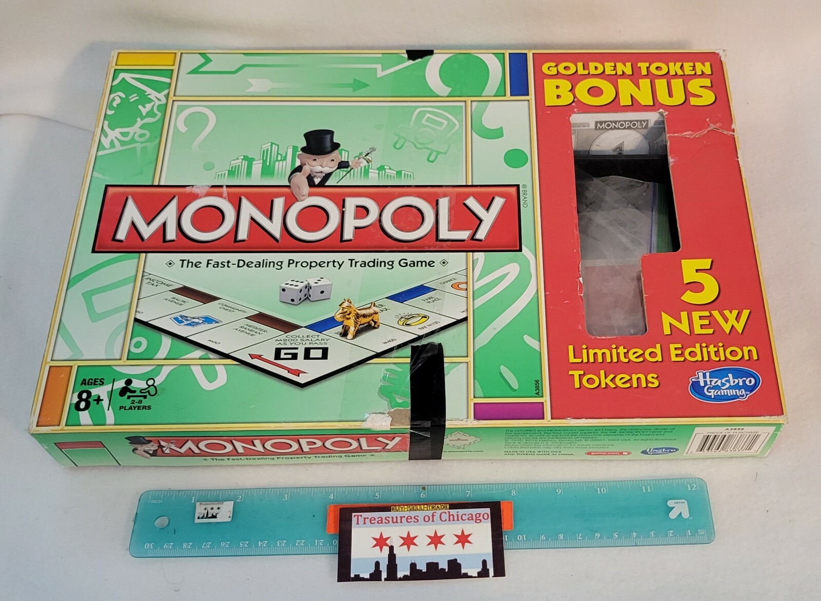 2012 Monopoly Golden Token Bonus Edition only 11 included 2 missing | eBay