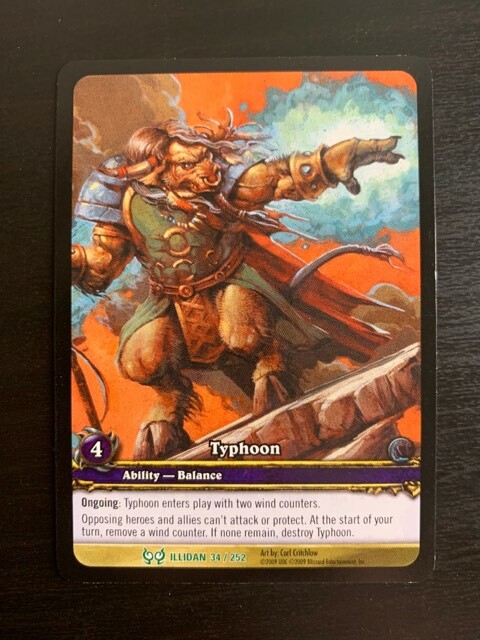World of Warcraft WoW TCG Promo - EA Extended Art Typhoon | eBay