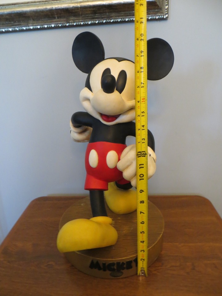 Extremely RARE Extra Large 21" Mickey Mouse 1928 Big Fig Statue Disney ...