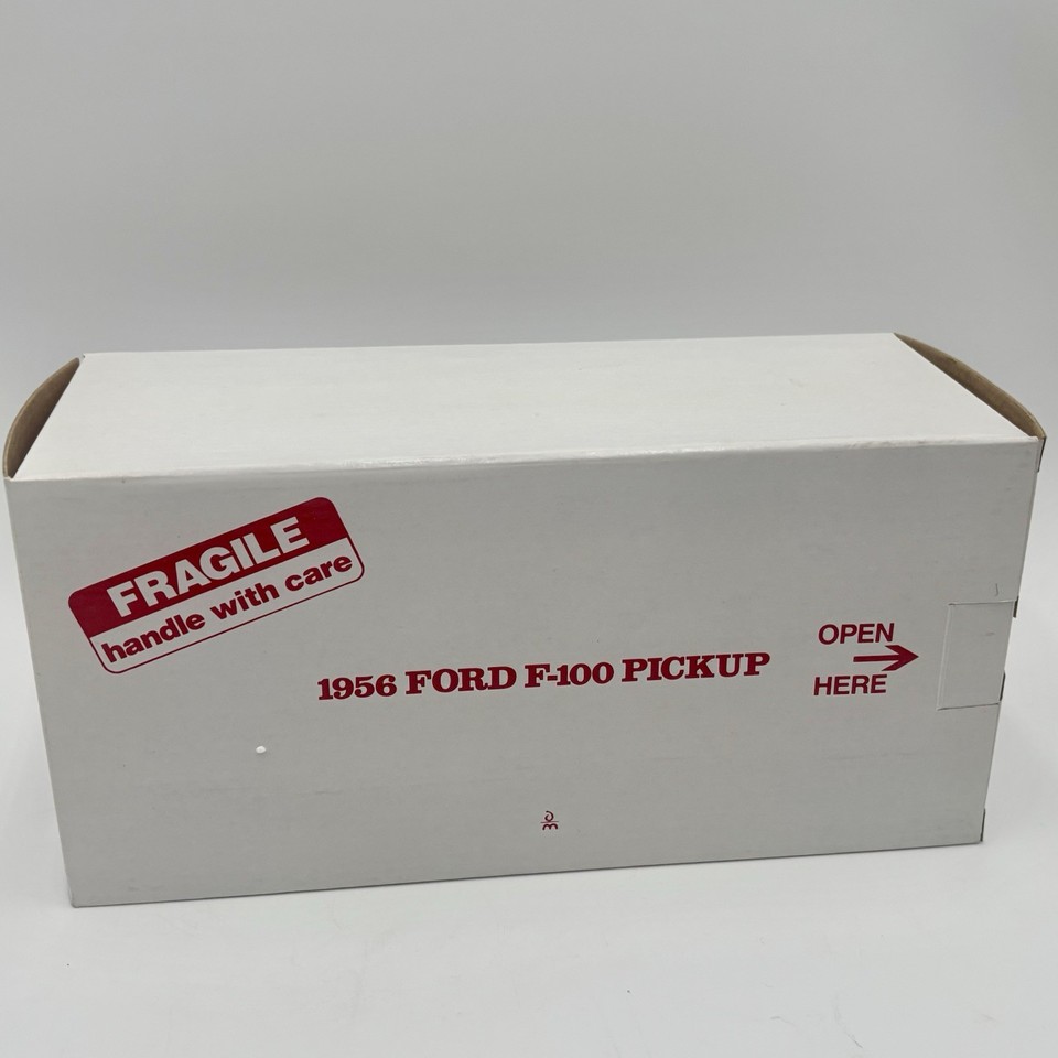 MIB Danbury Mint 1956 Ford F-100 Pickup Truck Red 1:24 Diecast Model W ...