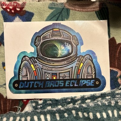 2017 Dutch Bros Eclipse Astronaut Sticker | eBay
