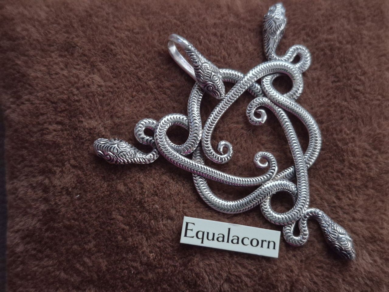 Snakes Pendant Trisula 925er Silver Symbol Jewelry New | eBay