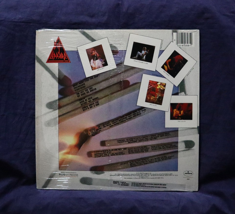 DEF LEPPARD~VERY RARE SEALED LP~PYROMANIA~1983 USA 1st PRESS~W/HYPE ...