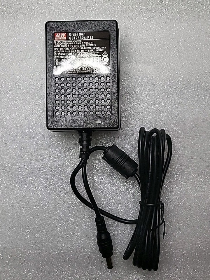 MEAN WELL GST25B24-P1J AC/DC SWITCHING ADAPTER, 25W, 24V, 1.04A NEW | eBay