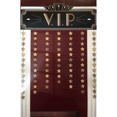 Vip Glitz & Glam Curtain Door Decoration Hollywood Oscar Awards Gatsby ...