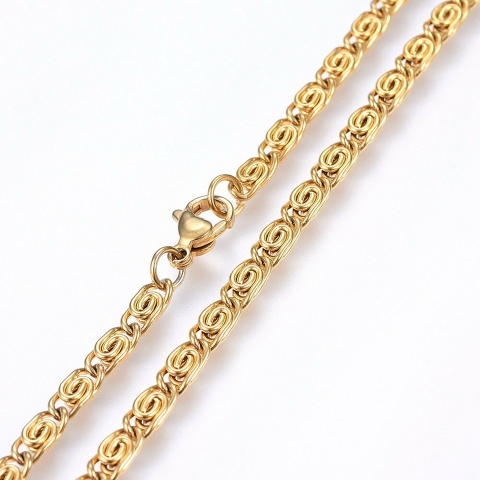 304 Stainless Steel Lumachina Chain Necklaces Gold Silver 19.68" 50cm ...
