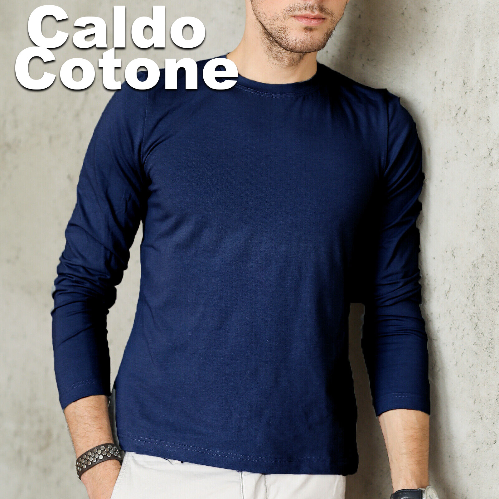 Set 3 Maglia Intima Uomo caldo Cotone Felpato Manica Lunga Maglietta ...