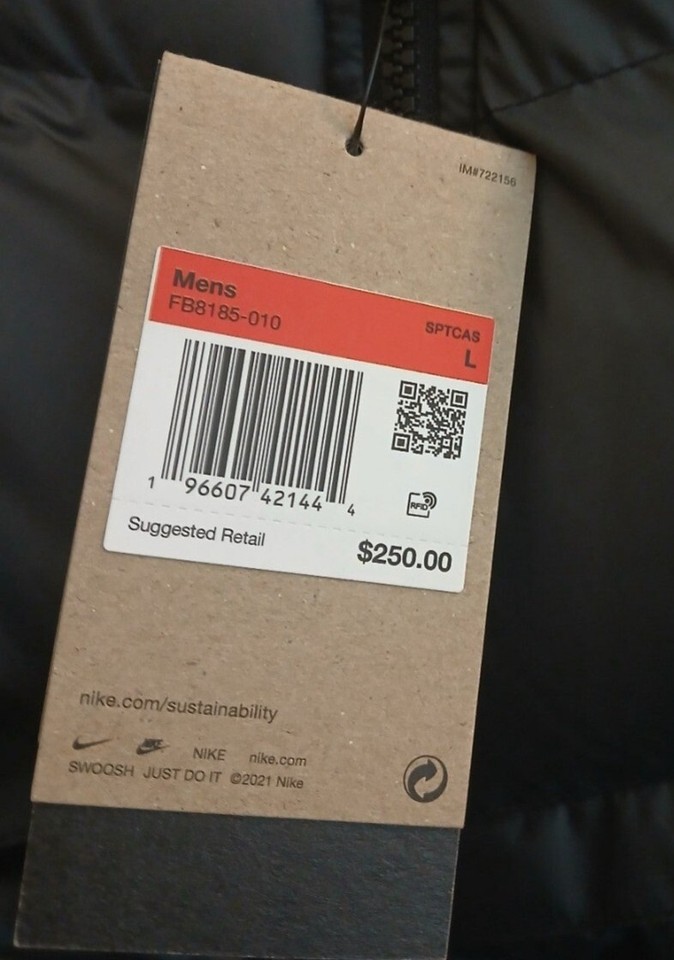 Nike Sportswear Club Puffer Jacket Black Primaloft FB7368-010 Men's ...