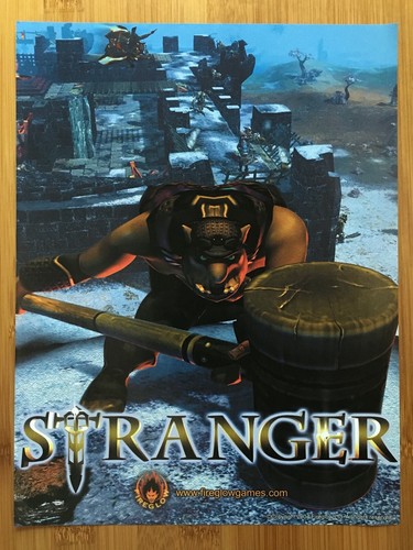 Stranger PC Video Game Vintage Print Ad/Poster Official Fireglow Games ...