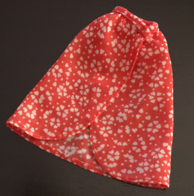 VINTAGE 1979 Barbie DOLL Beginners Fashion #1373 Red White Wrap Skirt ...