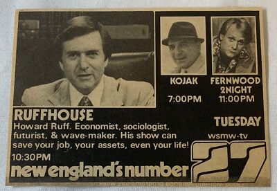 1980 Wsmw TV Ad ~ Ruffhouse Howard Ruff, Kojak, Fernwood 2NIGHT | eBay
