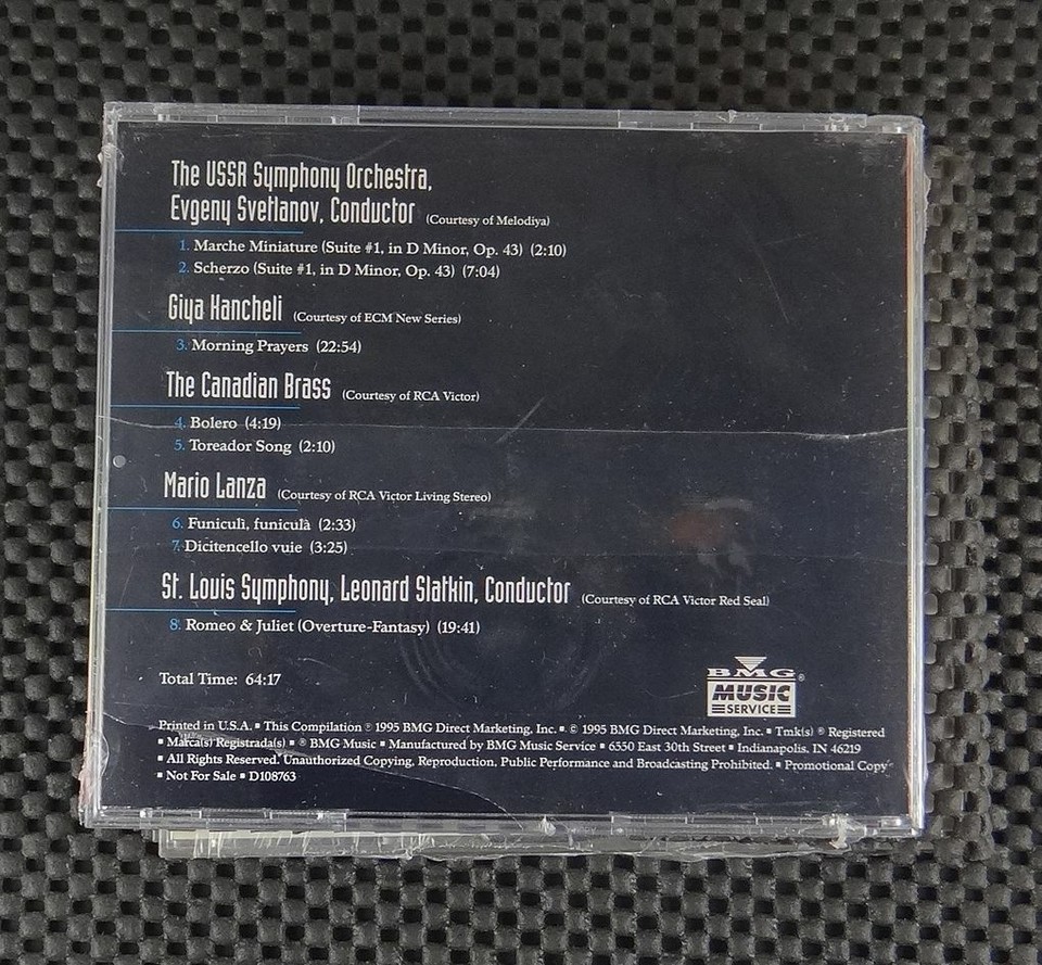 Discovery Sampler Volume One - Classical (BMG Music Service ‎– D108763 ...